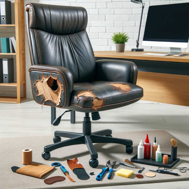 DIY Guide: How to Fix a Ripped Leather Office Chair? – KINNLS