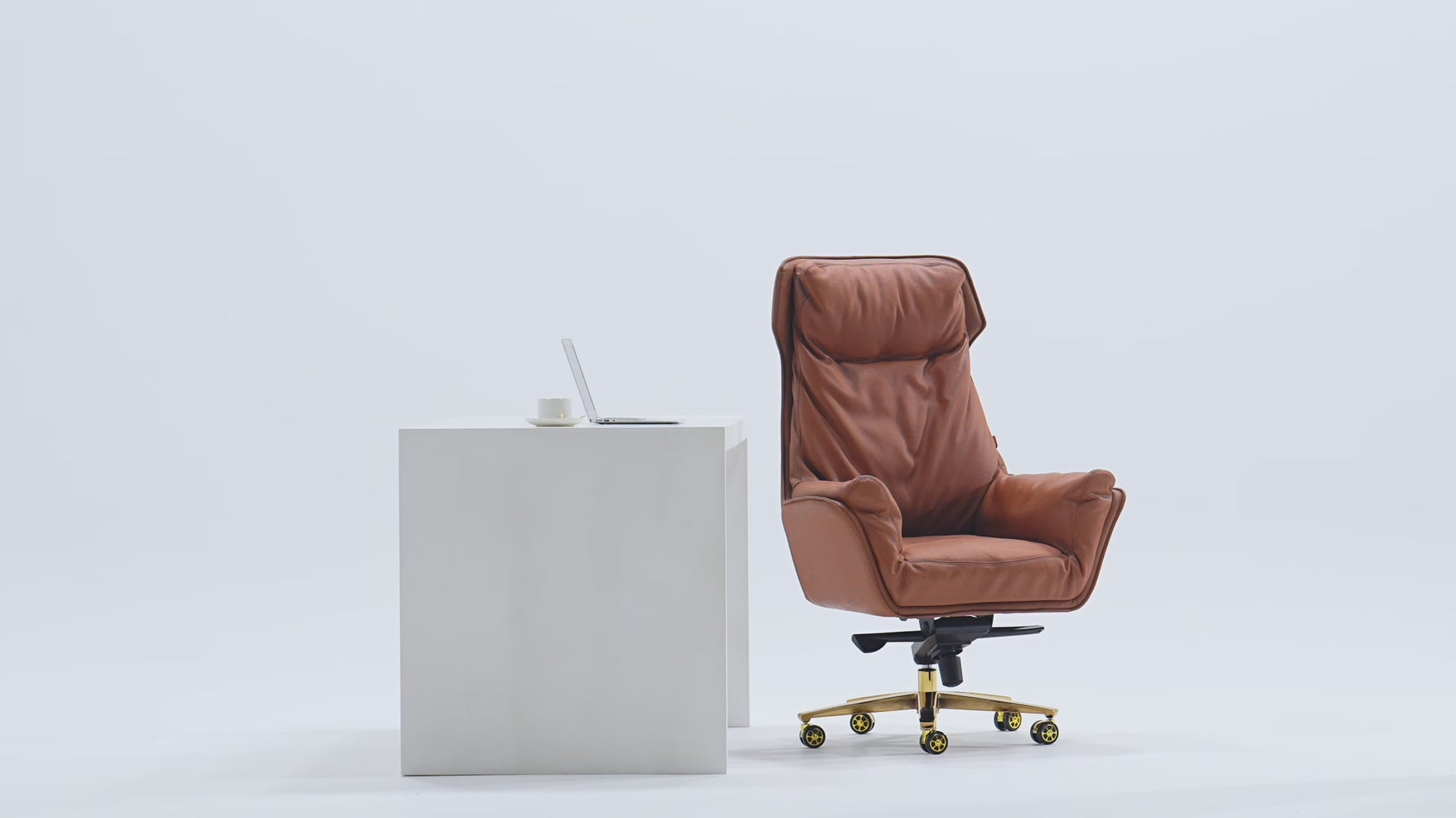 Austin Leather Upholstered Executive Office Chair - KINNLS